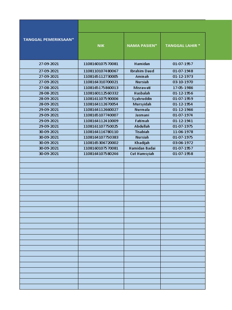 Form-Offline-Puskesmas Sep 2 | PDF