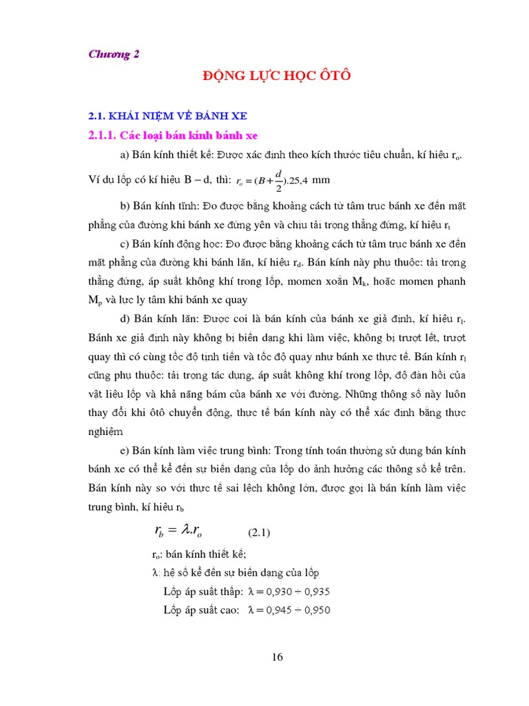 Chuong 02-Dong Luc Hoc o To | PDF