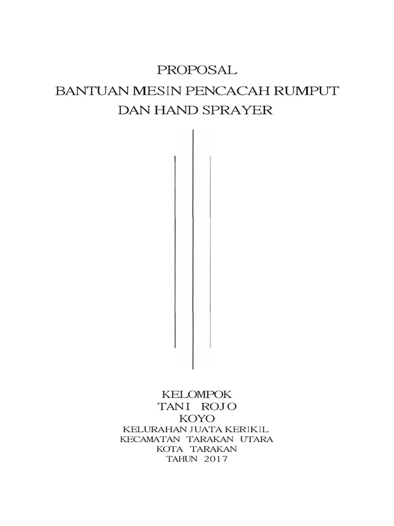 Proposal Poktan Rojo Koyo Mesin Pencacah Rumput | PDF | Teknologi ...