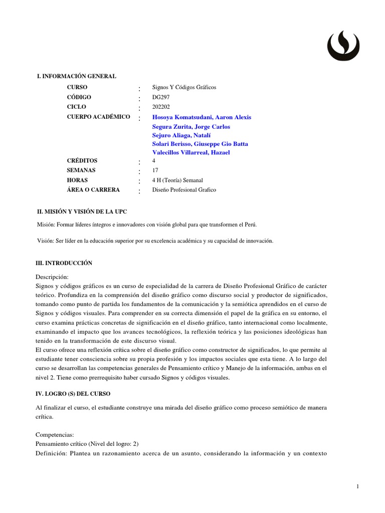 DG297 Signos Y Codigos Graficos 202202 | PDF | Evaluación | Aprendizaje