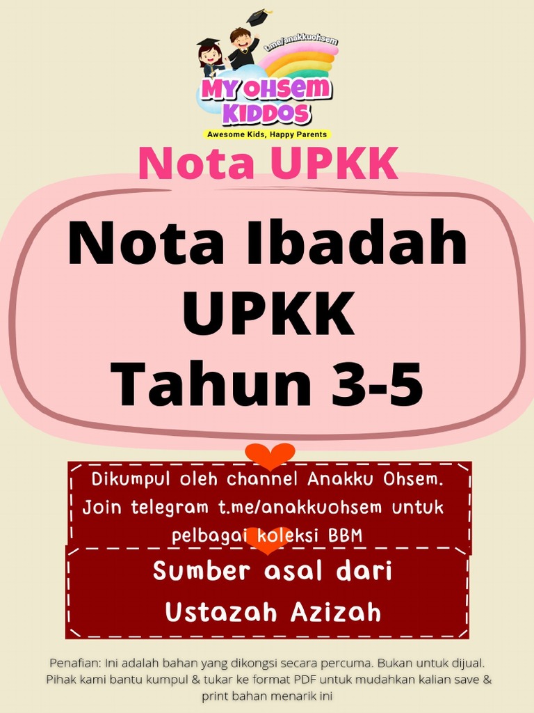 Nota UPKK - Ibadah | PDF