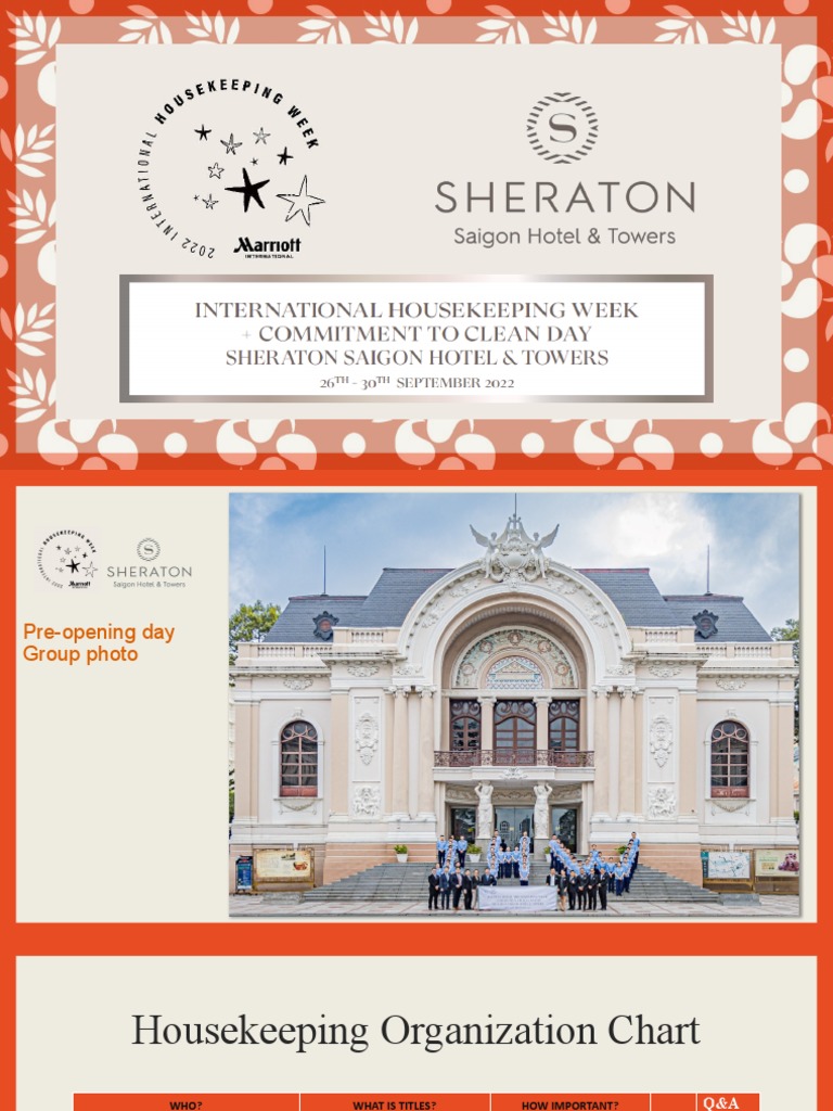 International Housekeeping Week 2022 | PDF | Housekeeping | Domestic Life