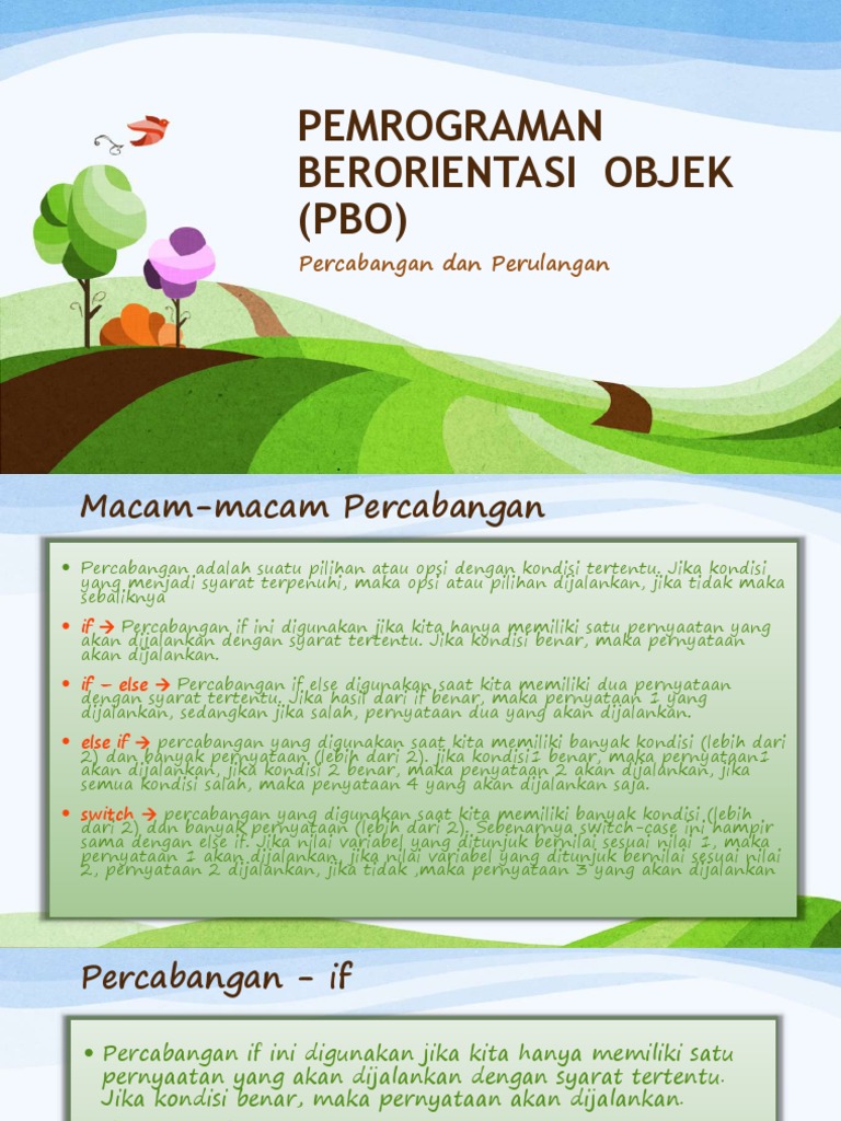 04 - Percabangan Dan Perulangan | PDF