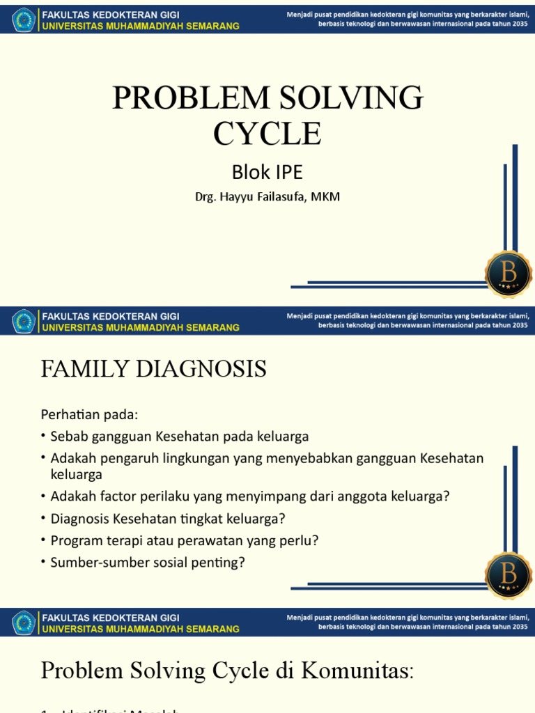 DRG Hayyu PROBLEM SOLVING CYCLE | PDF | Self-Improvement