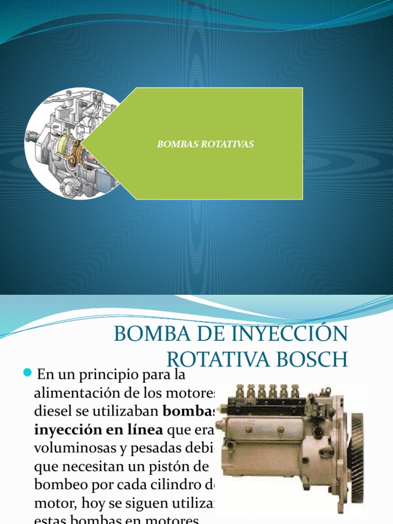 Bombas de Inyección Rotativas Diesel | PDF | Inyección de combustible ...