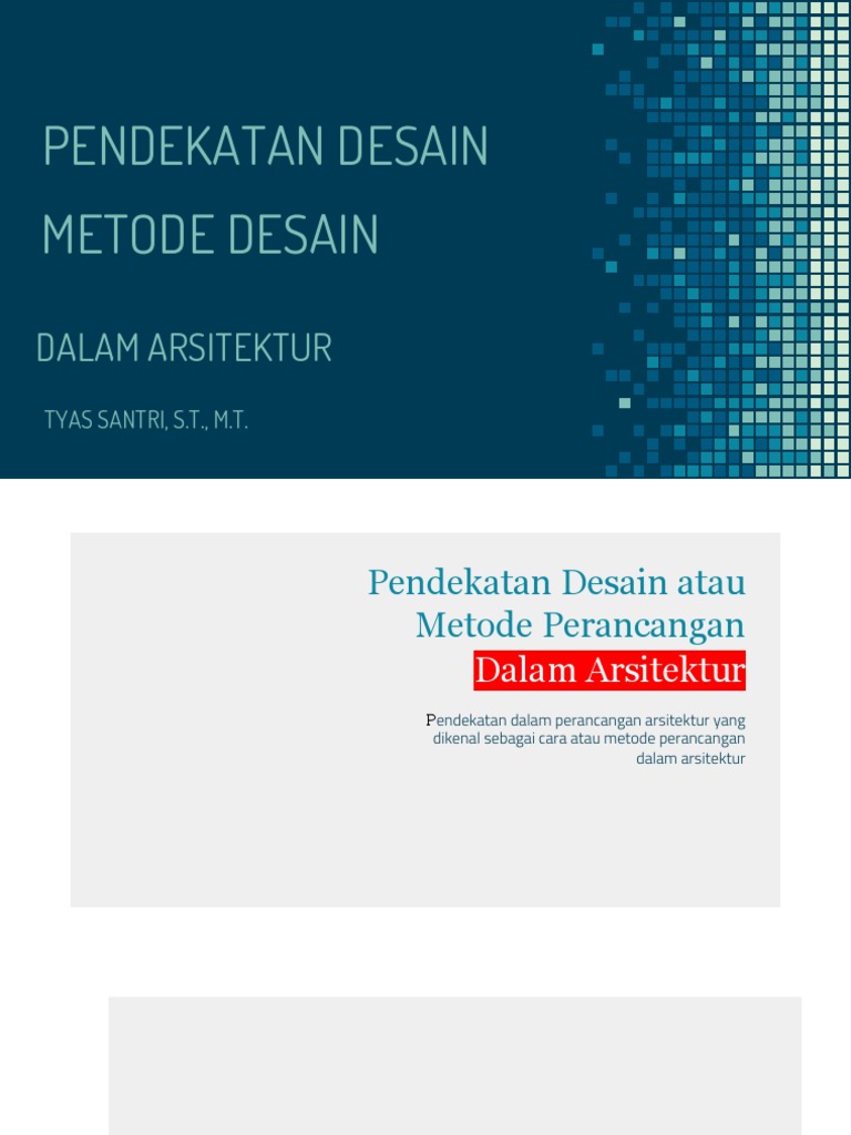 Pendekatan Desain | PDF