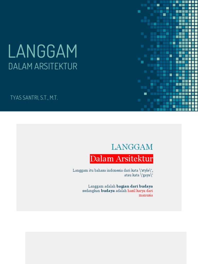 Langgam Arsitektur | PDF