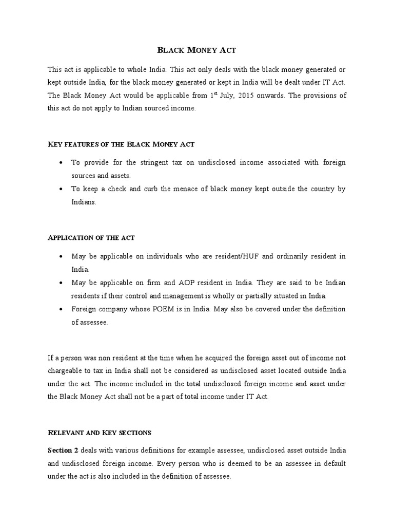 Uncovering Undisclosed Foreign Assets: An Analysis of the Black Money ...