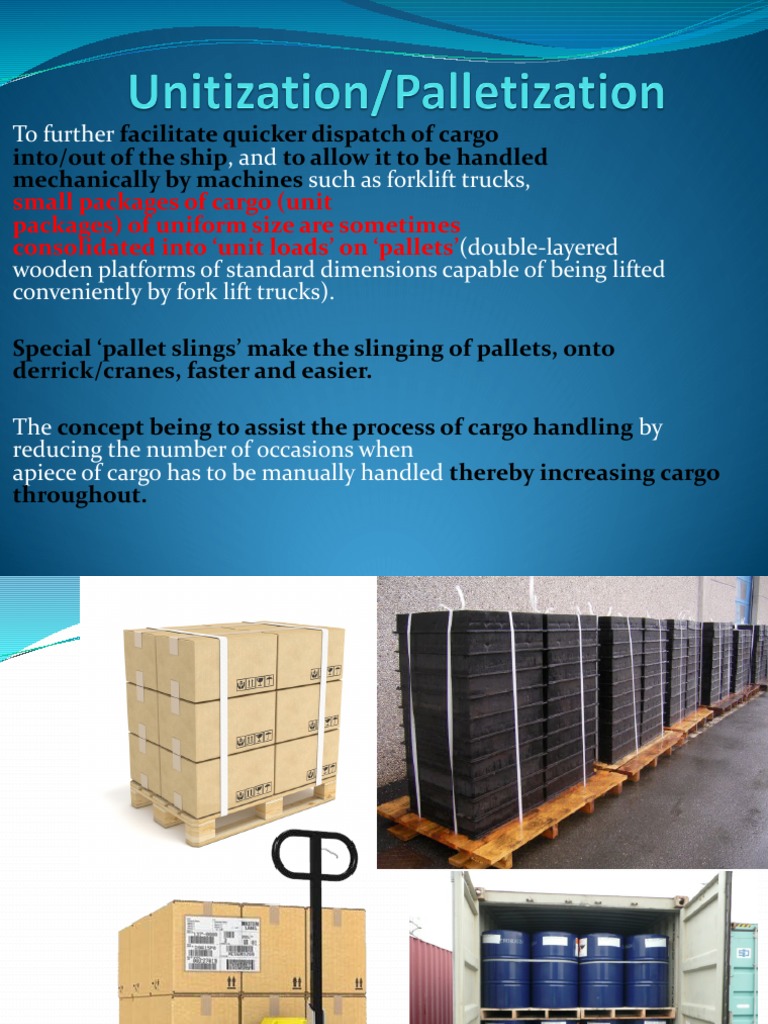 7 Unitization | PDF | Cargo | Pallet