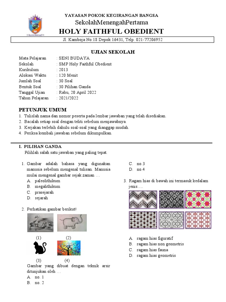 Soal Us SB Abk 2022 | PDF
