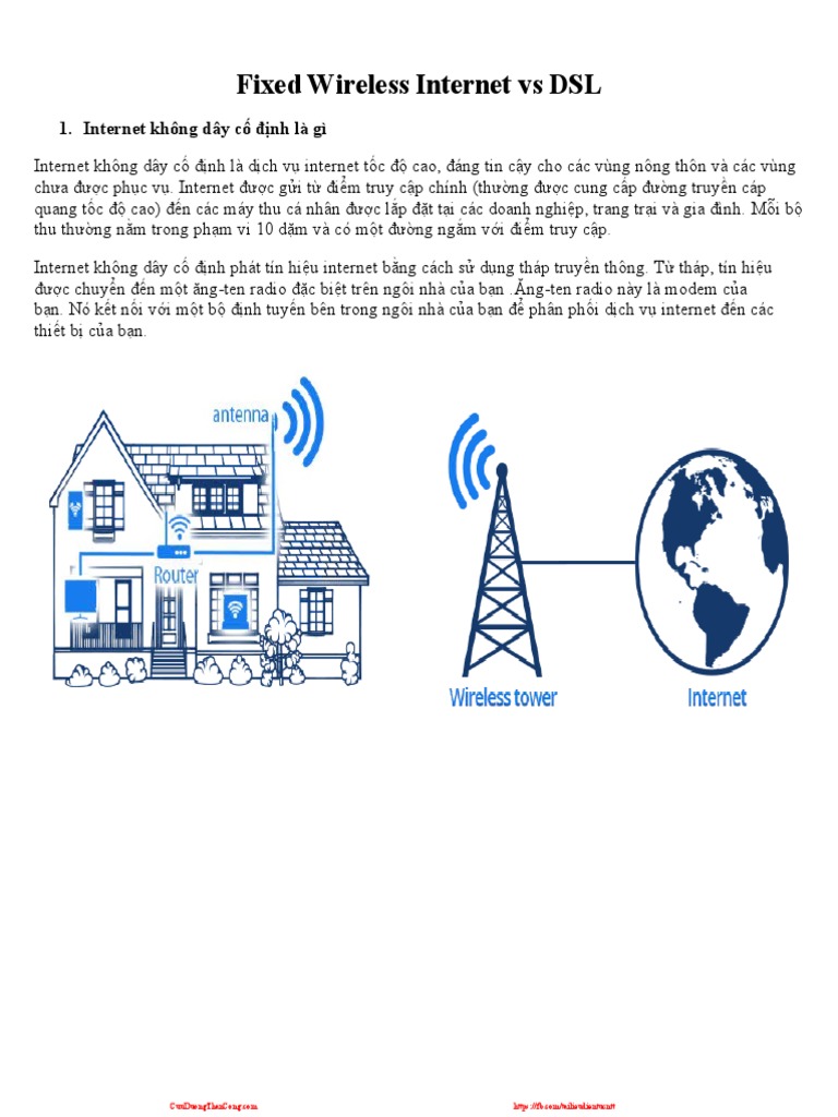 Fixed Wireless Internet Vs DSL | PDF