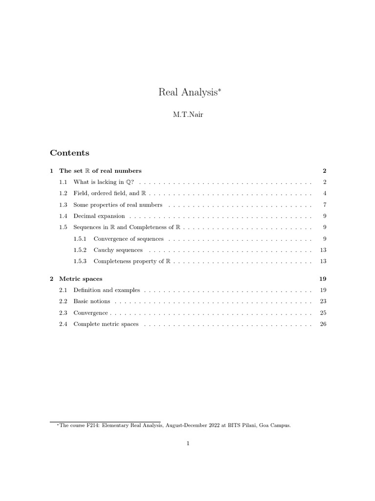 Ra Notes Pdf Arithmetic Analysis