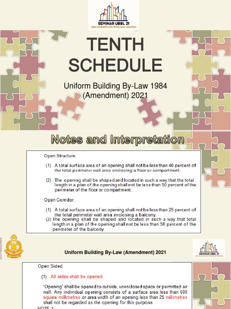 4 - 10 Schedule UBBL 2021 - (Dato Edwin) | PDF