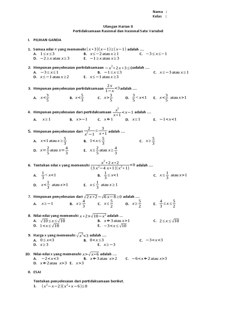 Ulangan Harian II IPA | PDF