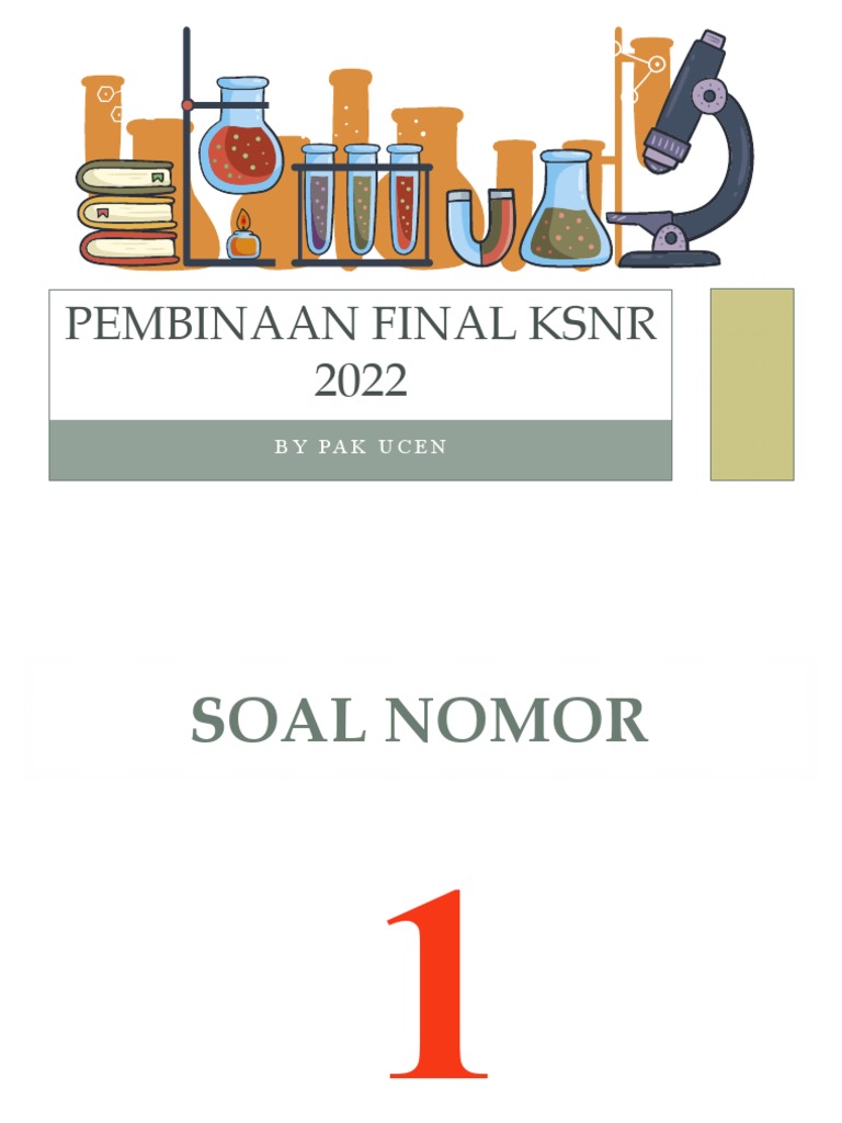 Pembinaan Final KSNR 2022 | PDF