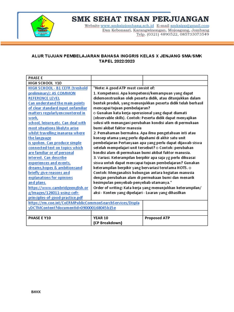 Atp. Bing | PDF | Seni & Disiplin Bahasa