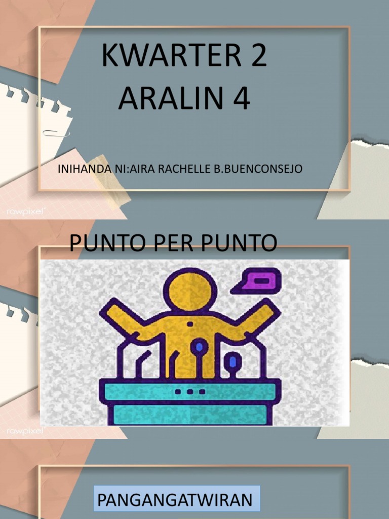 Quarter 2 Aralin 4 | PDF