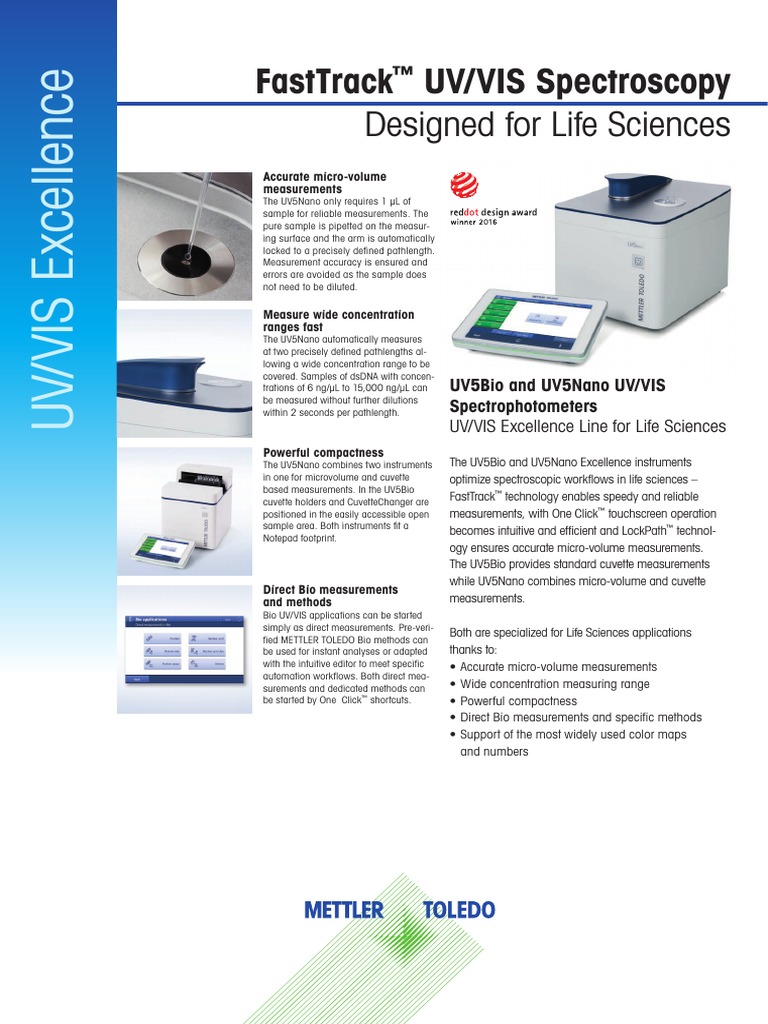 UV5Bio UV5Nano | PDF | Ultraviolet–Visible Spectroscopy | Accuracy And ...