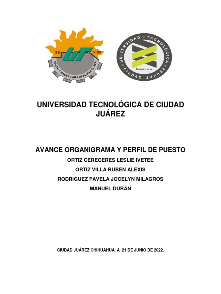 Logo y perfil de contabilidad UTCJ | PDF | Contabilidad | Contador