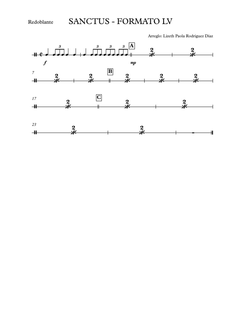 Sanctus - Libera (Cuerdas - Redo) | PDF