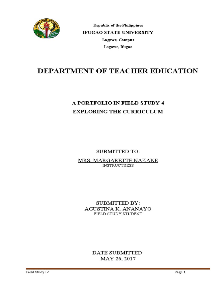 Fs 4 | Download Free PDF | Curriculum | Teachers
