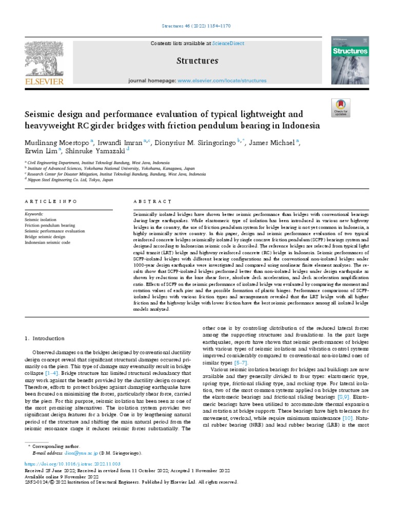 Seismic Design and Performance Evaluation of Typical Lightweight and ...