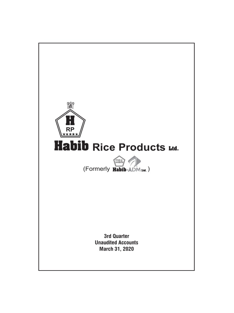 Habib: Rice Products | PDF | International Financial Reporting ...