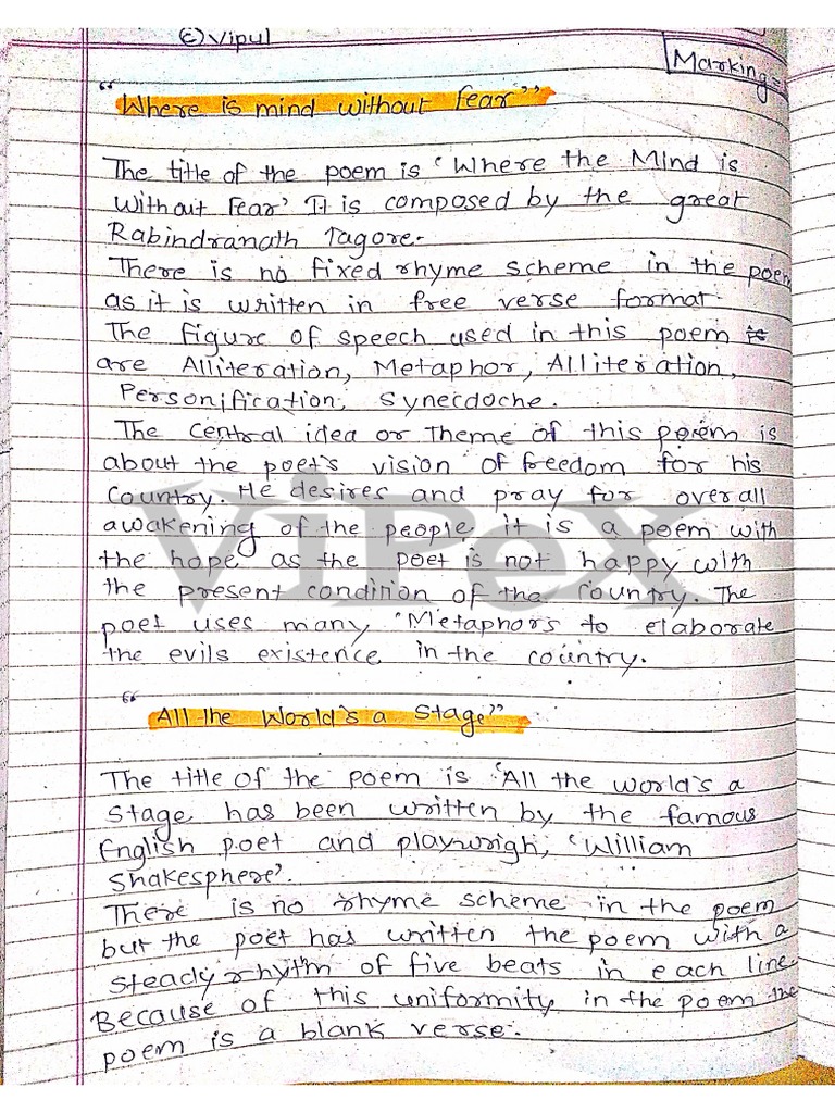 Appreciation of Poems All English (HL) | PDF | Manufactured Goods