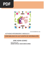 Modulo 9 Semana 2 Actividad Integradora 3 | PDF | Conservatismo