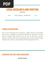 Legal Research Notes | PDF | Administrative Law | Precedent