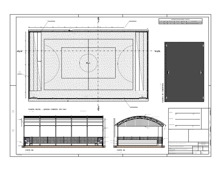 f01 - Quadra Com Arquibancada | PDF