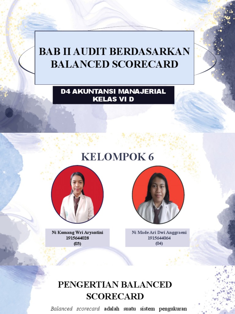 Kelompok 6 - Topik 2 Balanced Scorecard | PDF | Bisnis