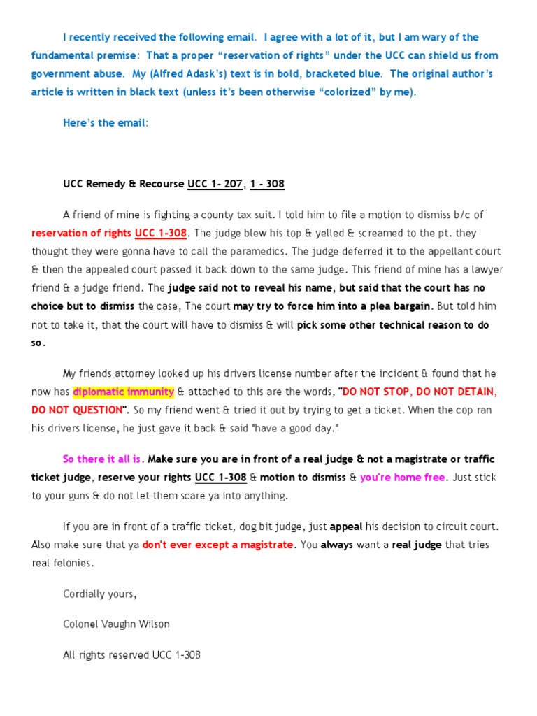 UCC CODE Remedy and Recourse | PDF | Fiduciary | Prejudice (Legal Term)