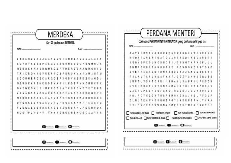 Word Search Merdeka | PDF