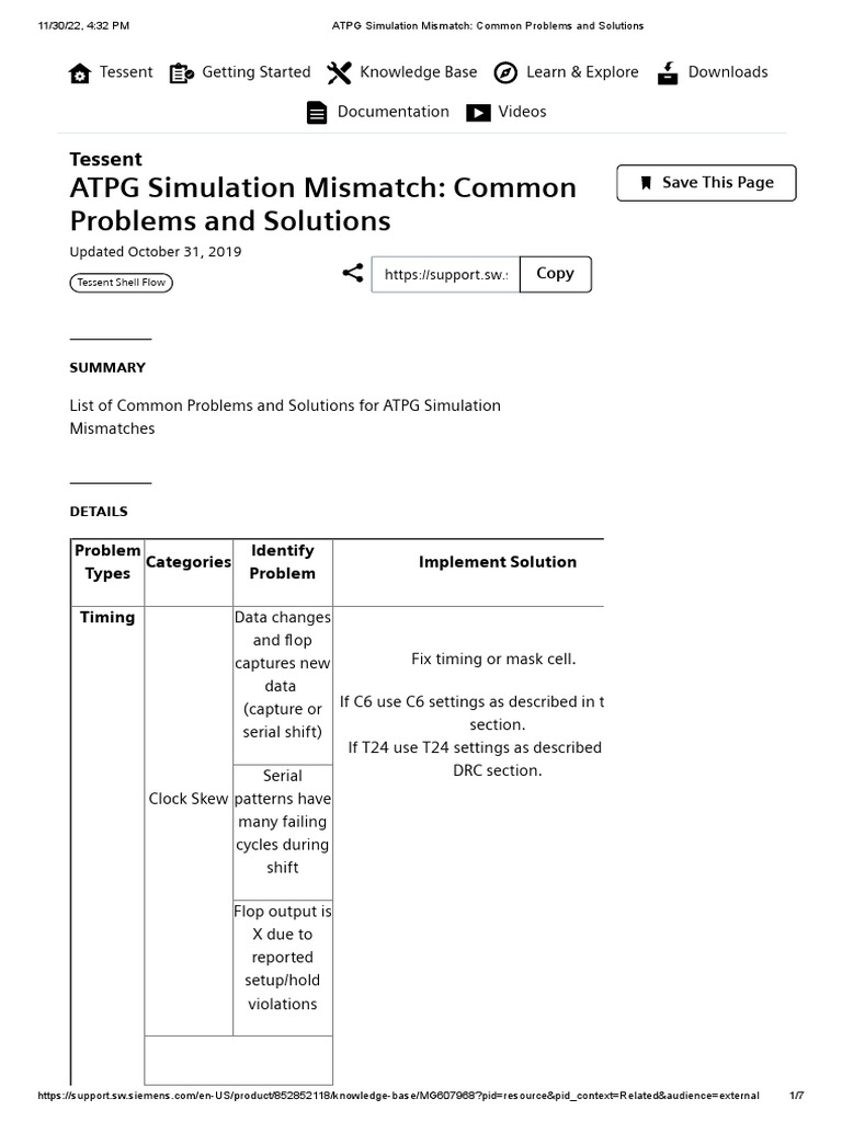 Atpg Simulation Mismatch Common Problems And Solutions Pdf Computing Computer Engineering