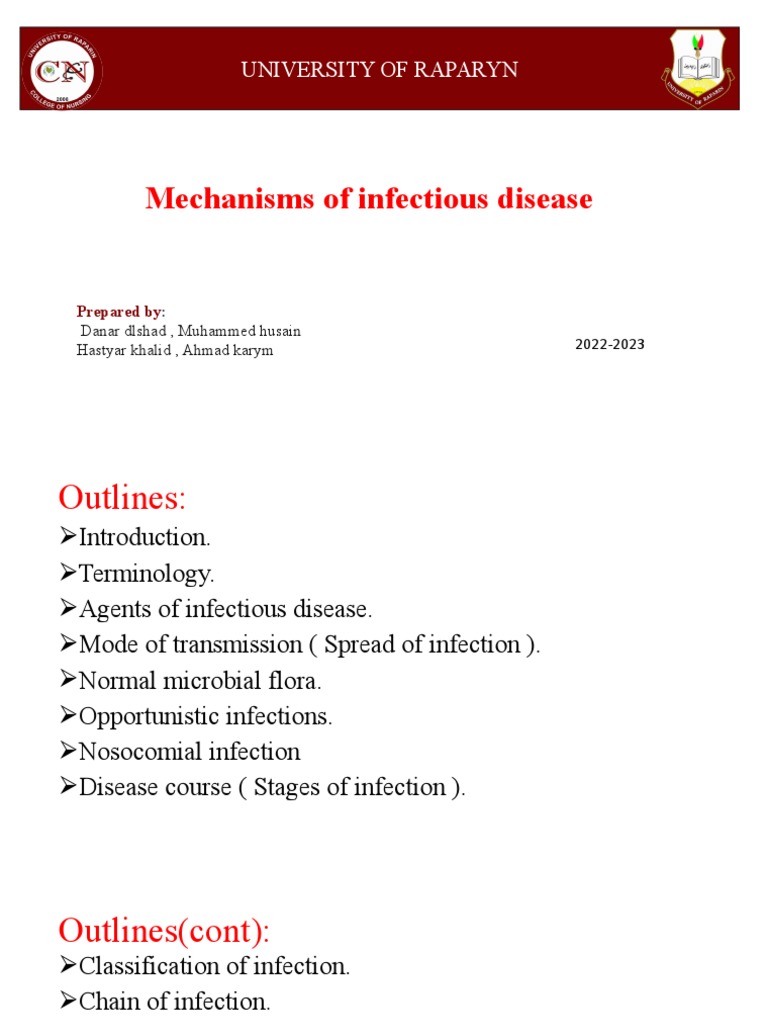 Mechanisms of Infectious Disease | PDF | Infection | Pathogen