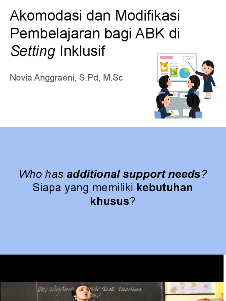 Akomodasi Dan Modifikasi Pembelajaran Bagi ABK Di Setting Inklusif ...