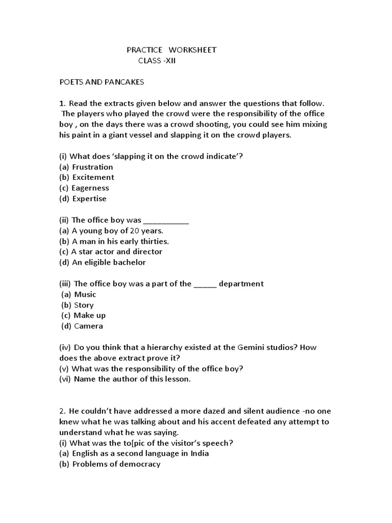 Practice Worksheet Class Xii | PDF | Genetic Disorder | Infection