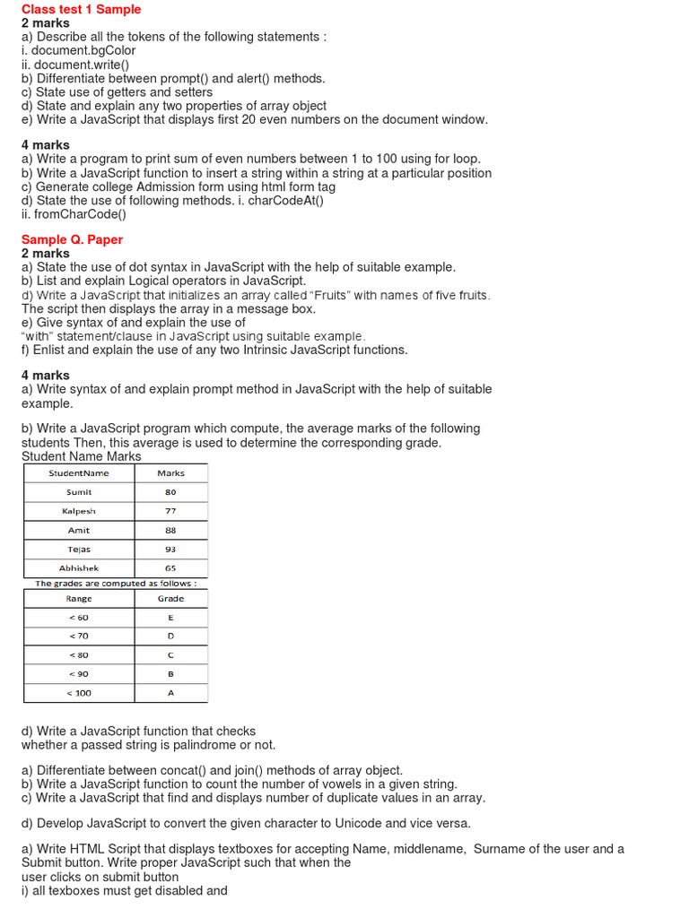 Css QB | PDF | Java Script | Computing