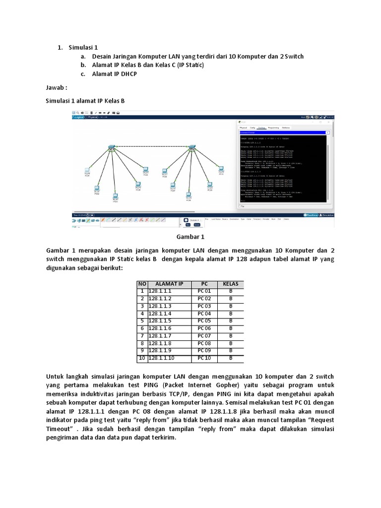 Tugas JarKom Packet Tracer | PDF