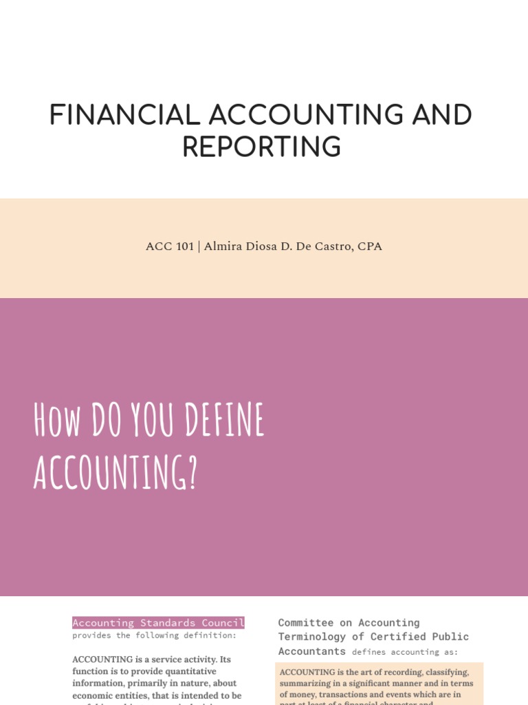 Acc 101 - Introduction | PDF