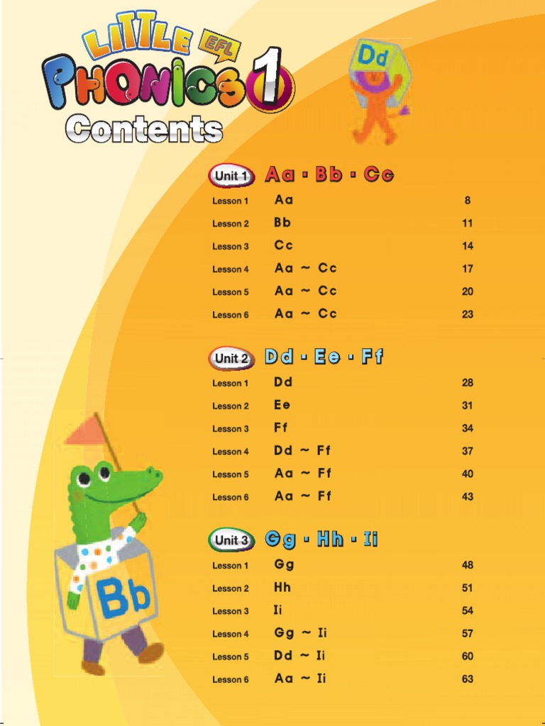EFL Phonics: Lessons A to C | PDF