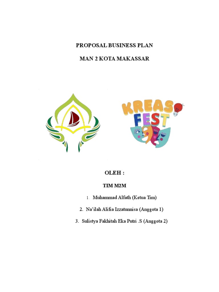 Proposal Business Plan Man 2 Makassar | PDF