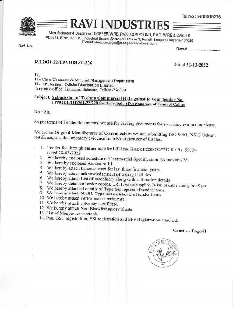 Ravi Industries | PDF | Employment | Business