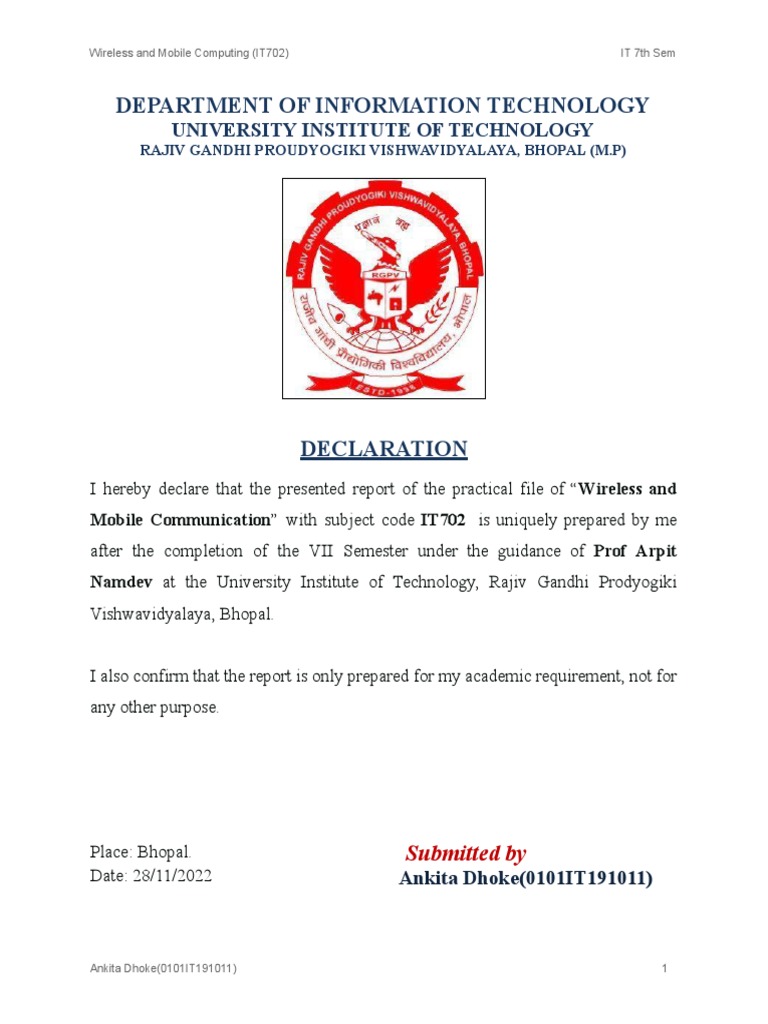 WMC Lab File | PDF | Computer Network | Wireless Lan
