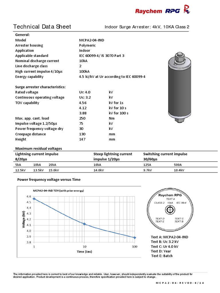 Techincal Data Sheet MCPA2-04-IND | PDF