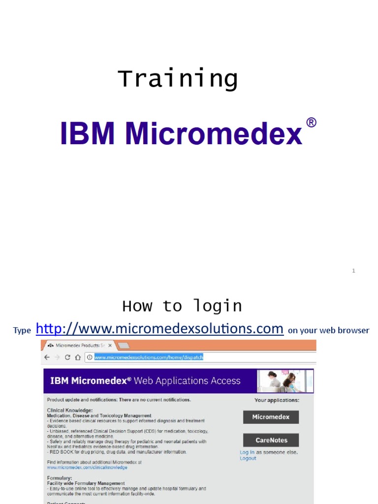 Micromedex Tutorial | PDF | I Tunes | Mobile App