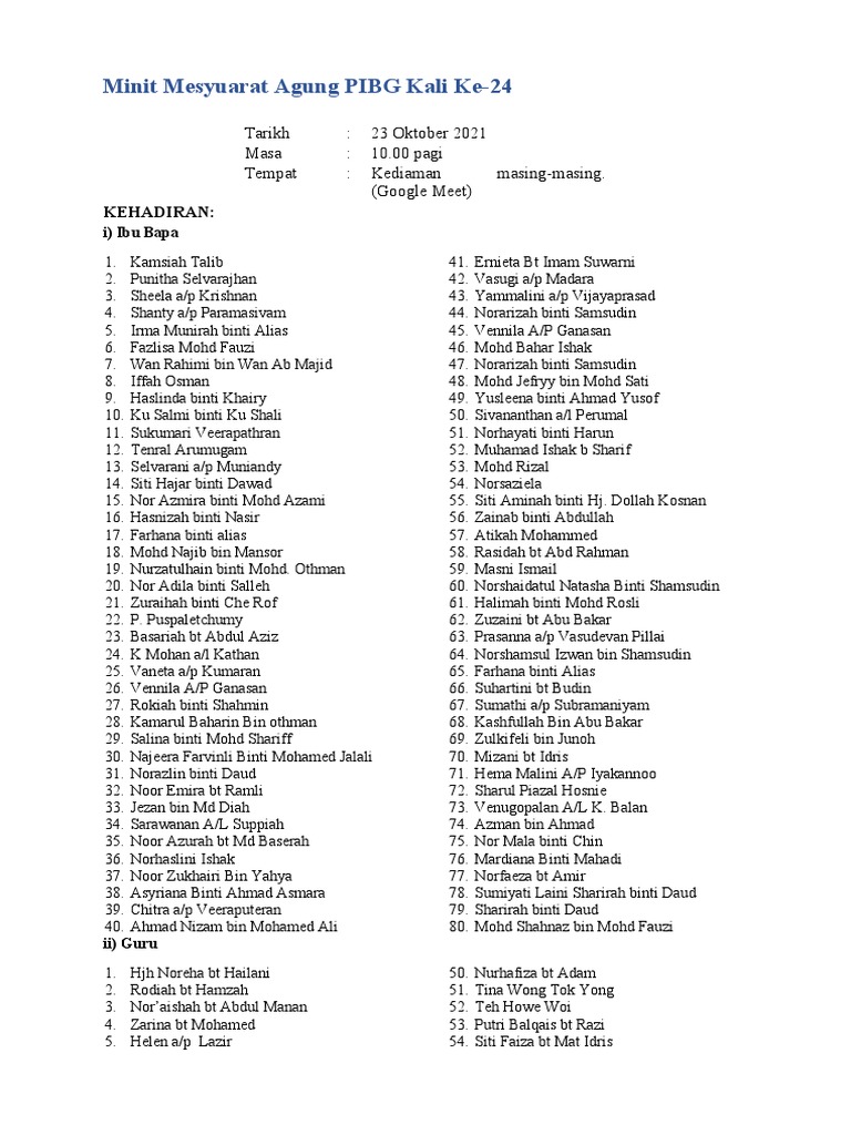 Minit Mesyuarat 24 | PDF | Malaysia | Government