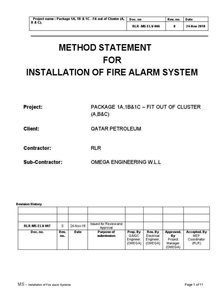 MS - Fire Alarm Sytem | PDF | Safety | Building Engineering