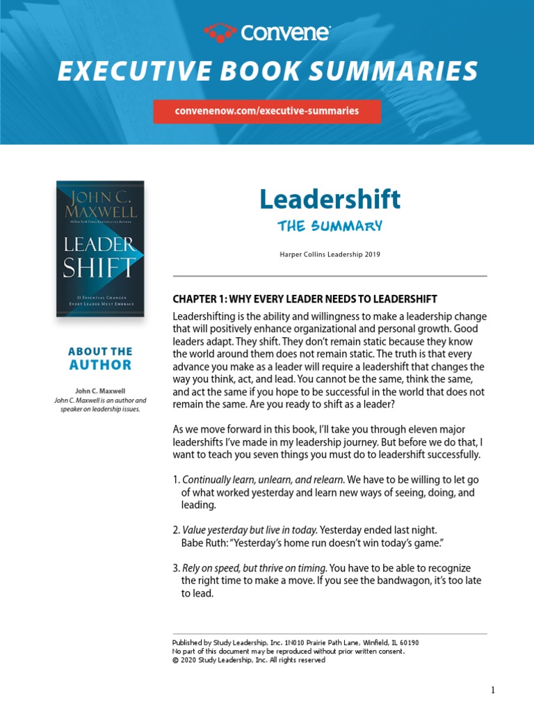 Leadershift | Download Free PDF | Leadership | Transformational Leadership